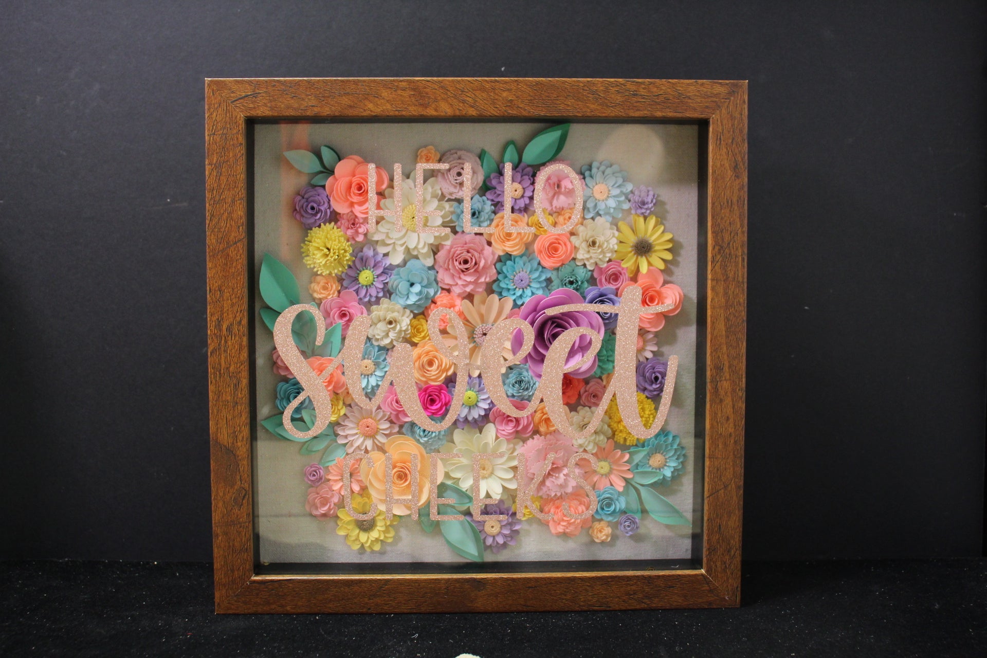 Hello Sweet Cheeks Floral Shadow Box Frame – Armade in MI
